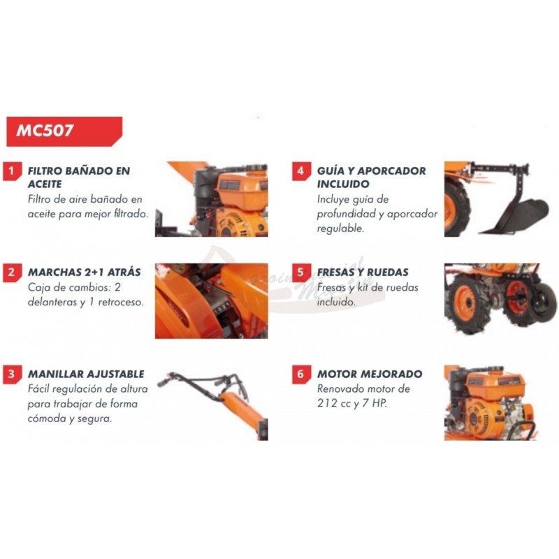 Motoazada gasolina ANOVA MC 507 OHV 7CV